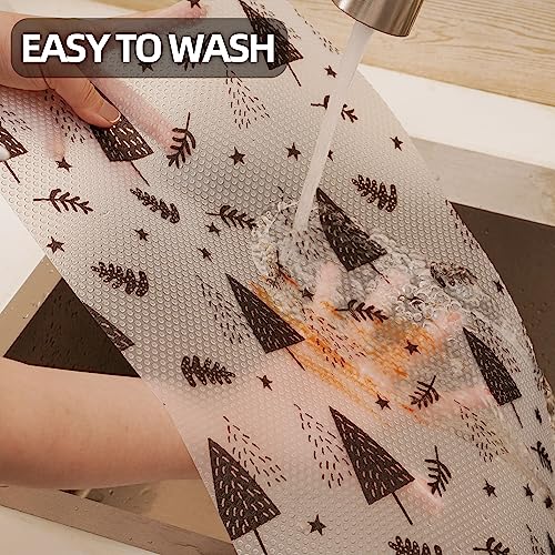 Shelf Liner Non Slip Non-Adhesive Cabinet Liners Non Slip Waterproof Liner Thick Strong Grip Kitchen Liners for Cabinets and Drawers Cabinet Mat Refrigerator Liners (12 inches x 10 Feet)