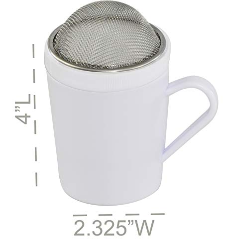 HOME-X Powdered Sugar Shaker, Sifter for Confectioner’s Sugar, Baking Supplies