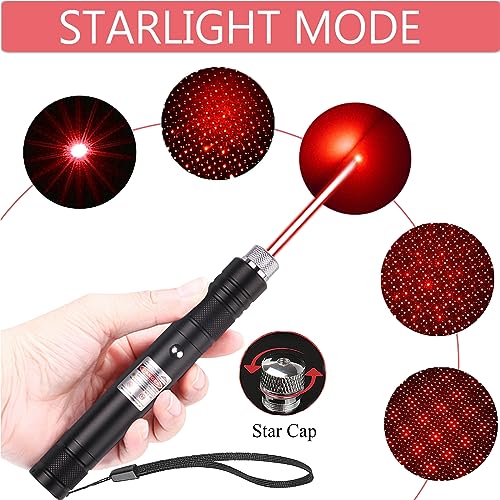 IVVTRYI Red Laser Pointer, Long Distance Laser Cat Toy Rechargeable High Power Laser Pointer for Demonstration Outdoor Cat Toys