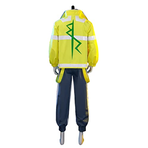 SHIKI David Martinez Cosplay Costume Men Fashion Anime Jacket Punk Motorcycle Coat Halloween Outfit for Women (David, XL)