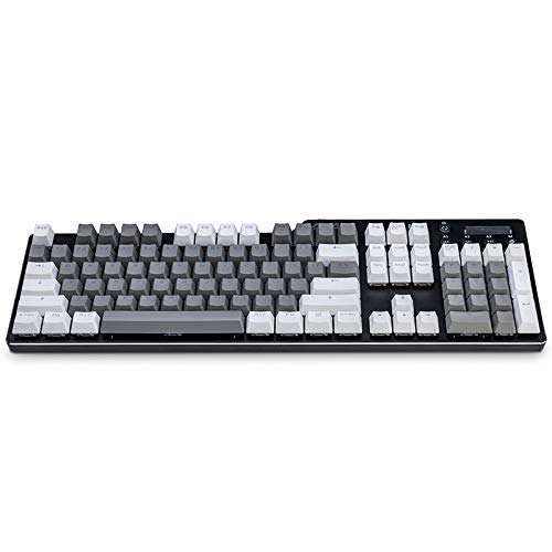 FIRSTBLOOD ONLY Game. AK35I Mechanical Gaming Keyboard – Blue Switches - PBT Keycaps – Grey-White Matching – White Backlit - Multimedia Keys – Black