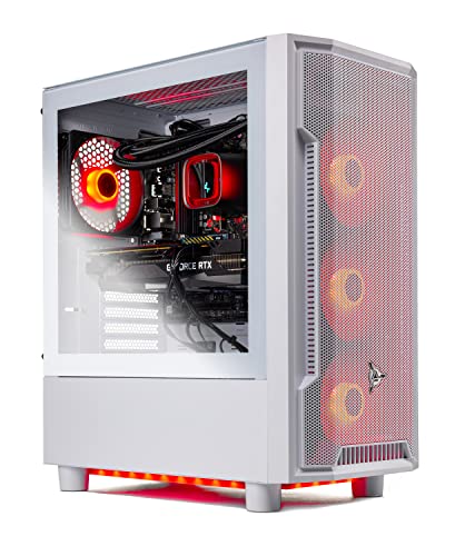Skytech Archangel Gaming PC Desktop β Intel Core i7 12700F 2.1 GHz, NVIDIA RTX 4060 Ti, 1TB NVME SSD, 16GB DDR4 RAM 3200, 600W Gold PSU, 240mm AIO, 11AC Wi-Fi, Windows 11 Home 64-bit,White