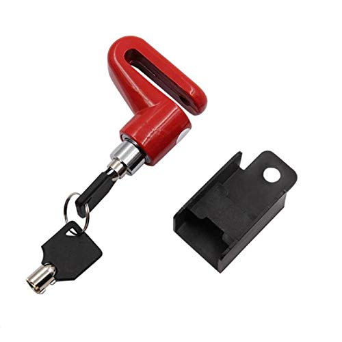 Gatides Bike Lock Motorcycle disc Brake Lock Motorcycle Lock Anti-Theft Lock New disc Brake Lock Modified Accessories Bicycle Chain (Color : Red)