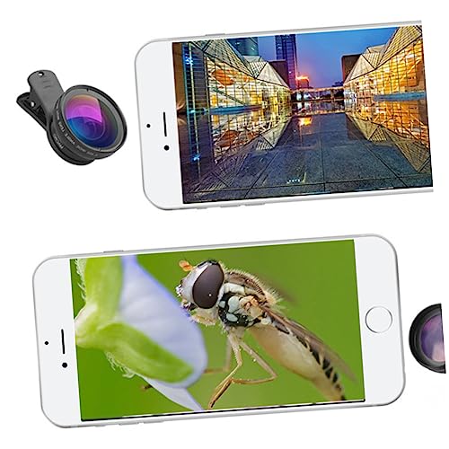 Smartphon 1 Set 2 Telephoto Lens Phone Lens Smartphones Wide Angle Lens Cellphone Cell Phone Video Lens Mobile Camera Lens Camera Lens Cell Phone Camera Lens SLR
