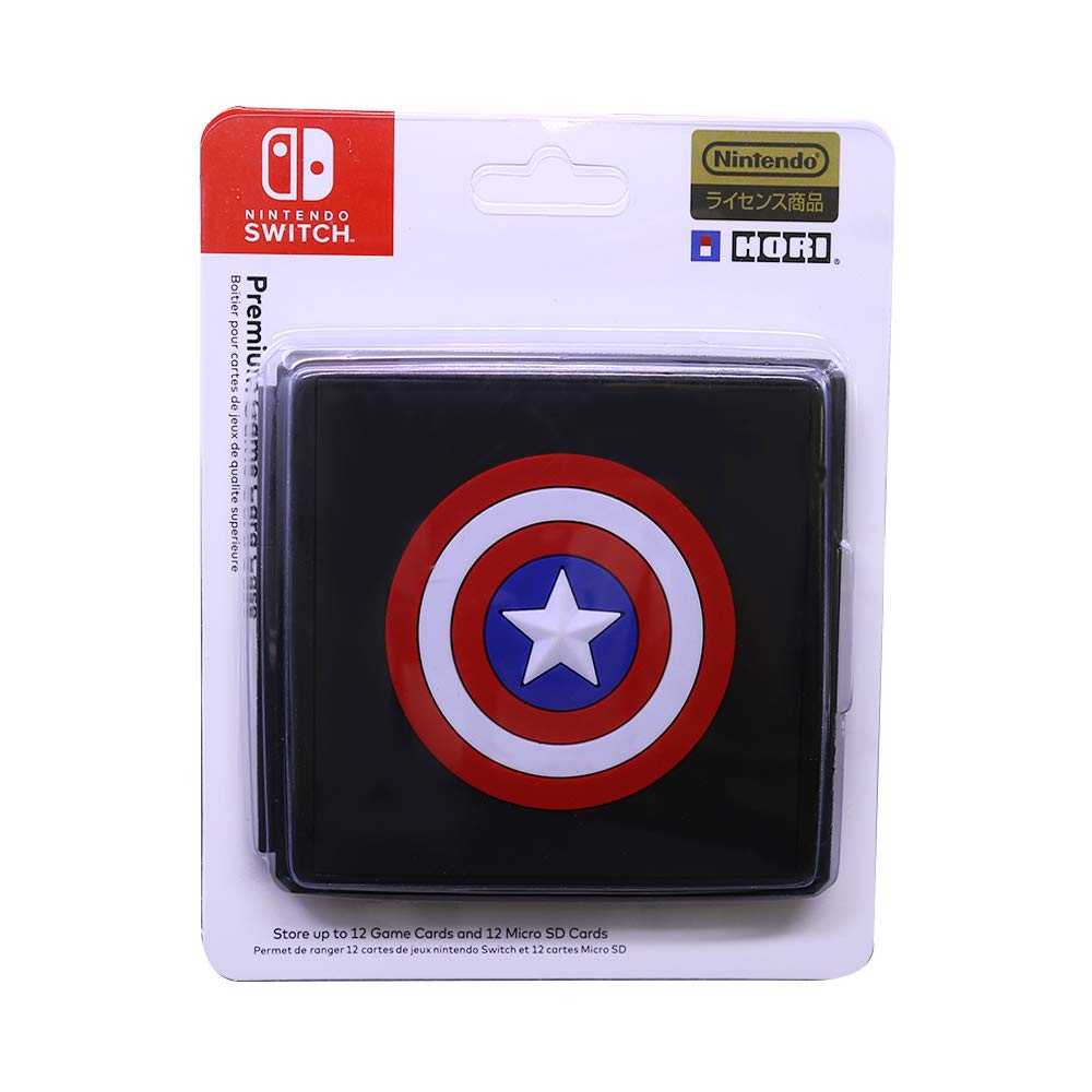 dainslef 12 in 1 Game Card Case for Nintendo Switch Captain America Nintendo Switch Game Storage Game Switch Card Case Switch Game Holder