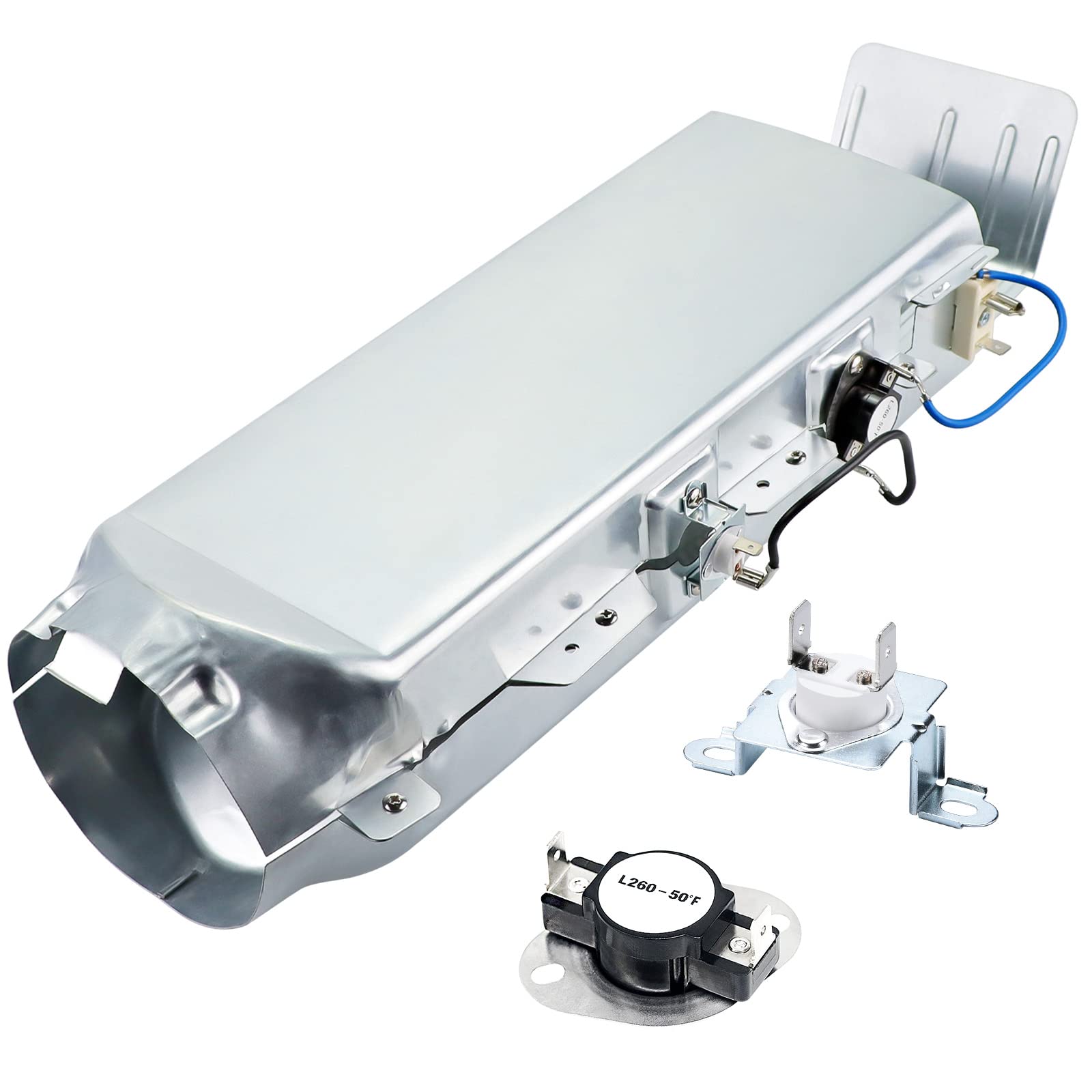 DC97-14486A Heating Element Assembly Dryer Replacement Part for Samsung & Kenmore Replaces DC97-14486D DC9714486A AP4342351 DC97-08891A 1795935 EAP2432265 PS2432265 (with DC96-00887A & DC47-00018A)