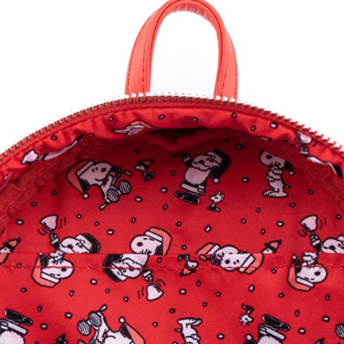 Loungefly Peanuts Gift Giving Snoopy and Woodstock Womens Double Strap Shoulder Bag Purse