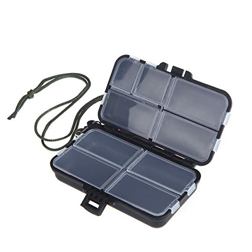 Fishing Tackle Box Fly Fishing Box Spinner Bait Minnow Popper 9 Compartments