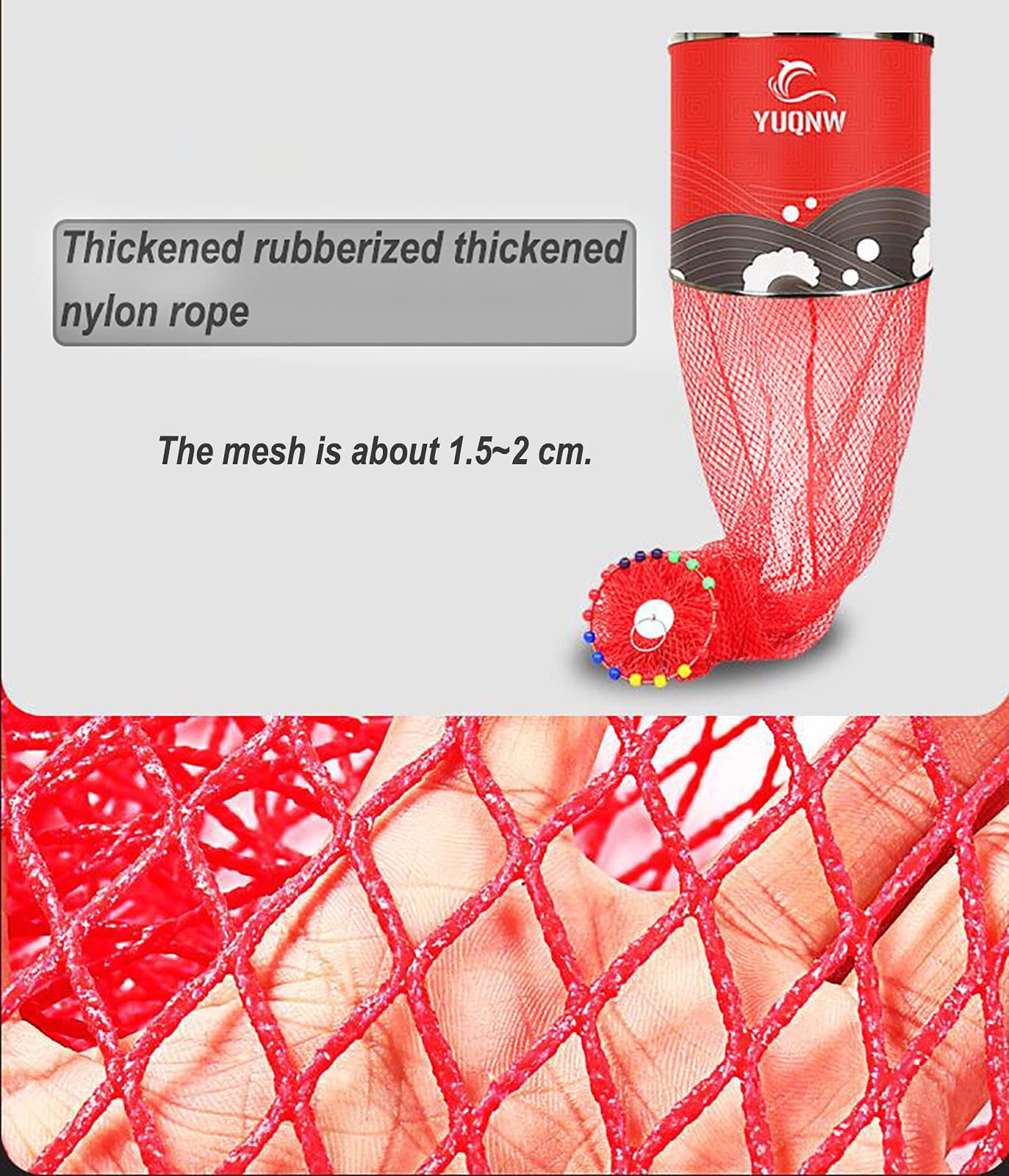 Fish Basket Keep Fish Alive, Collapsible Portable Fish Cage Fishing Keep Net for Crayfish/Crab/Fishes/Fishing Accessories Tool (Size : 40cm×200cm/16in×79in)