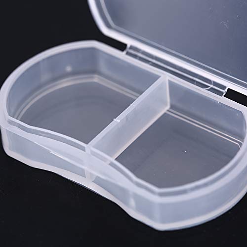 Fishing Tackle Boxes 2Slots Adjustable Plastic Fishing Lure Hook Tackle Box Storage Case Organizer Fish Tool Box Fishing Accessories (2pcs)