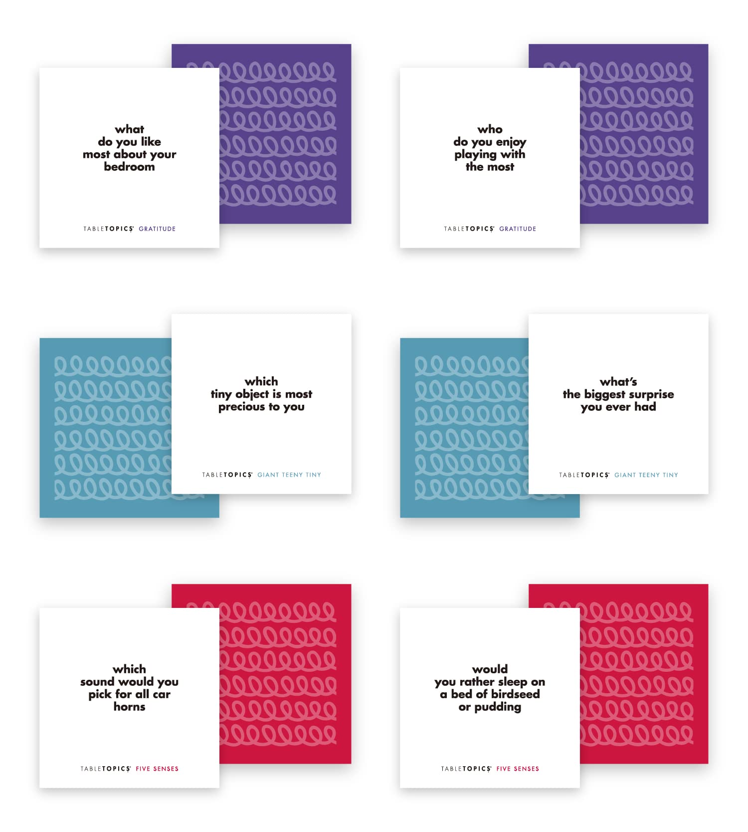 TableTopics Kids Conversation Pack - 120 Conversation Cards for Family Play Together, Engage and Connect with Kids, Boxed Set of 3 Topics
