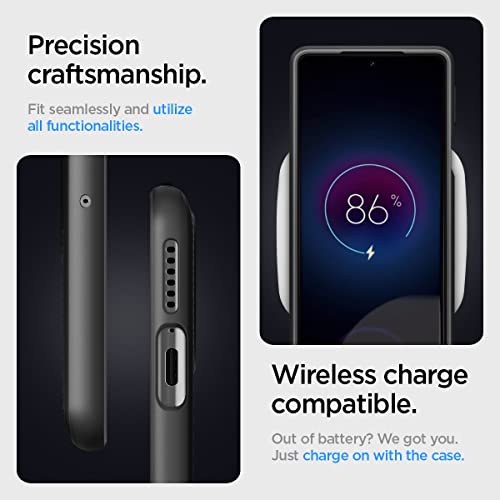 Spigen Liquid Air Armor Designed for Motorola Edge Plus (2022) Case (2022) - Matte Black