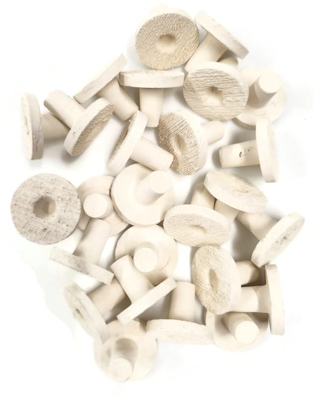 NextGen ReefsĀ® 1" Ceramic Natural White Coral Frag Plugs 25pc