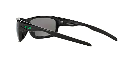 Oakley Men's OO9225 Rectangular Sunglasses, Black Ink/Jade Iridium Polarized, 60mm