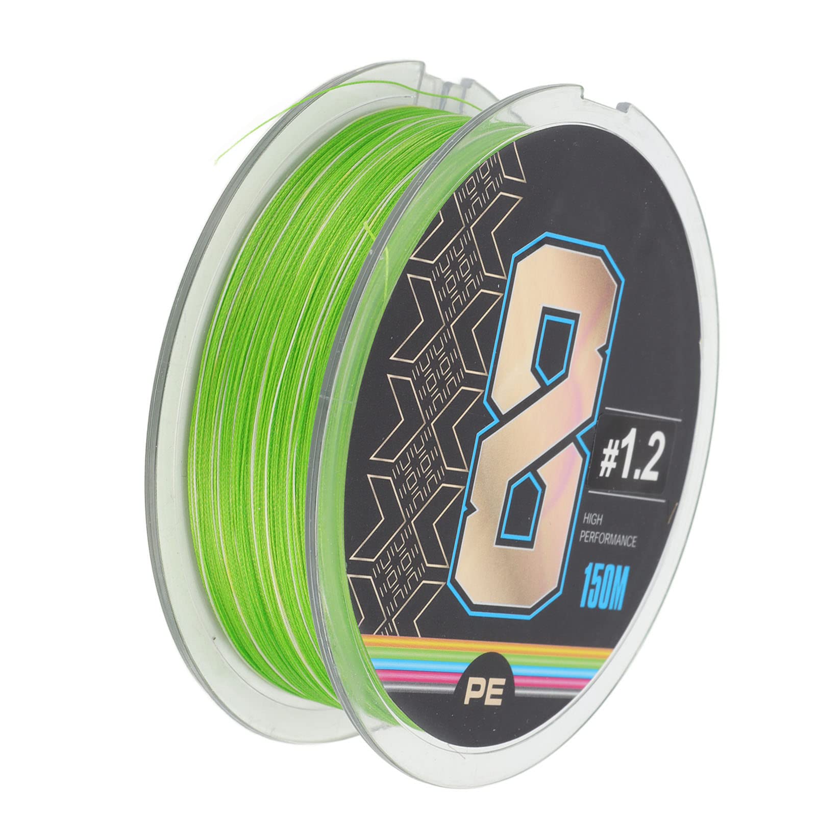 Fishing Wire, 8 PE 150m Fishing Line Fade Resistant for River Fishing (1.2#)