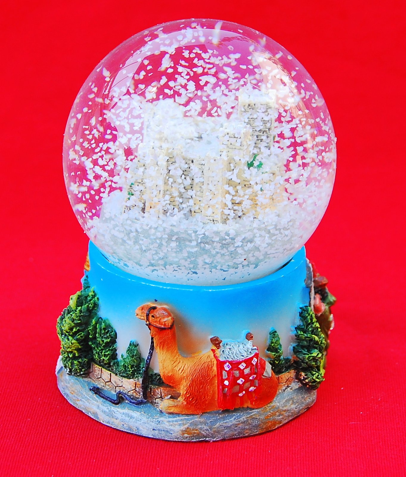 Snowdome Israel City of Jerusalem Snowglobe Holyland Souvenir.The Walls