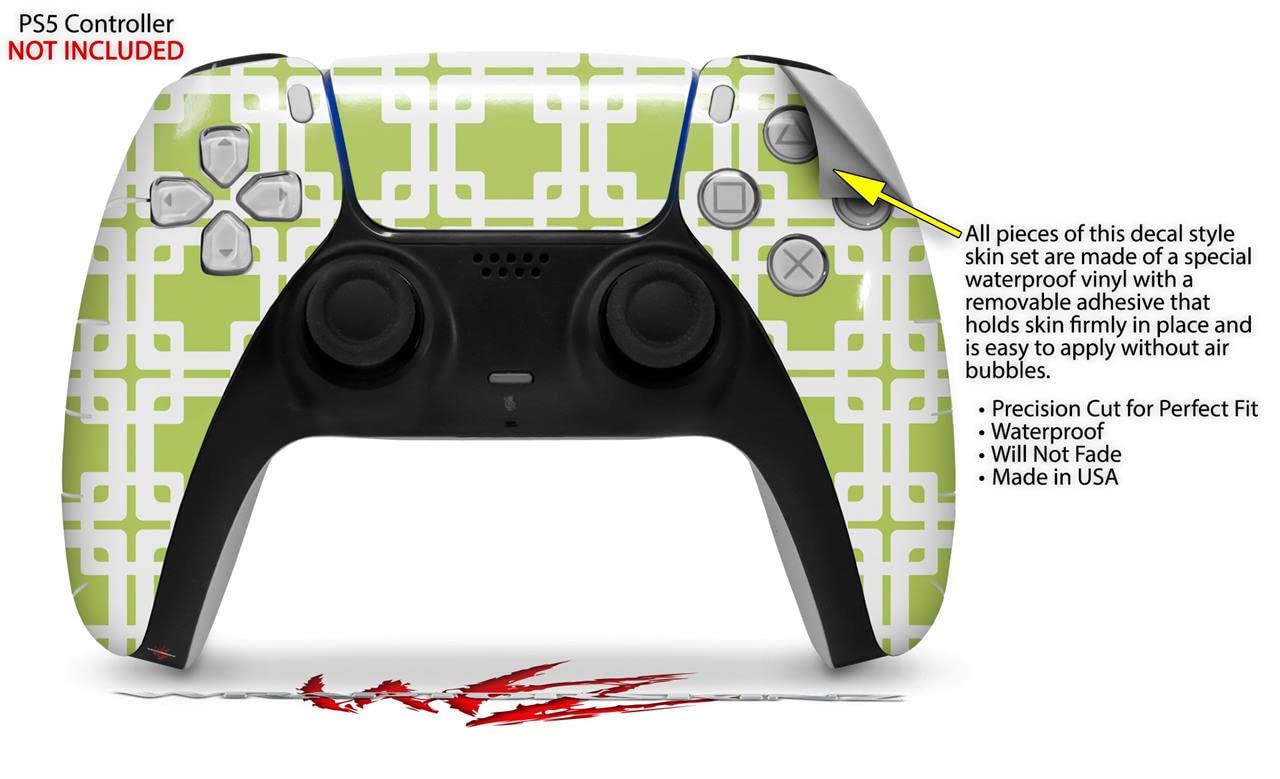 WraptorSkinz Skin Wrap compatible with Sony PS5 DualSense Controller Boxed Sage Green (CONTROLLER NOT INCLUDED)