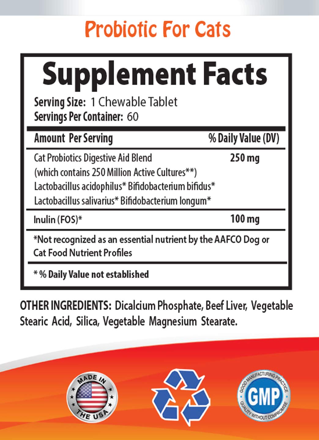 MY LUCKY PETS LLC cat Digestive Powder - CAT PROBIOTICS - Advanced Natural Digestive AID Formula - GET RID of Bad Breath and Stop Diarrhea - cat Digestive Enzyme Supplements - 2 Bottles (120 Treats)