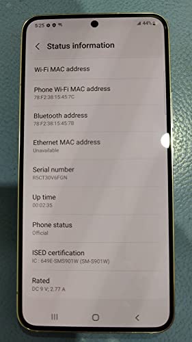 SAMSUNG Galaxy S22 5G 256GB Factory Unlocked SM-S901U1 Green (Renewed)
