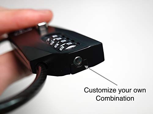 Fridge Lock, Appliance Lock, Refrigerator Lock, French Door Lock, Adjustable Cable Combination Lock, Child Safety Cabinet Lock, Lock for Cabinet, Appliance Lock, Multi-Functional Combination Lock