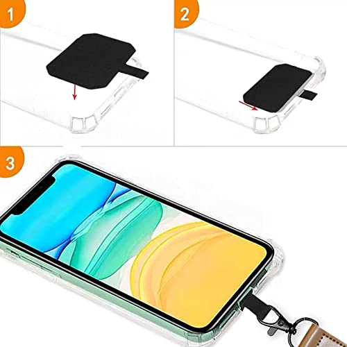 Phone Lanyard (3-Piece Set), Cell Phone Lanyard with Adjustable Detachable Neckstrap and Phone Tether,Fits Most Cell Phones.(M)