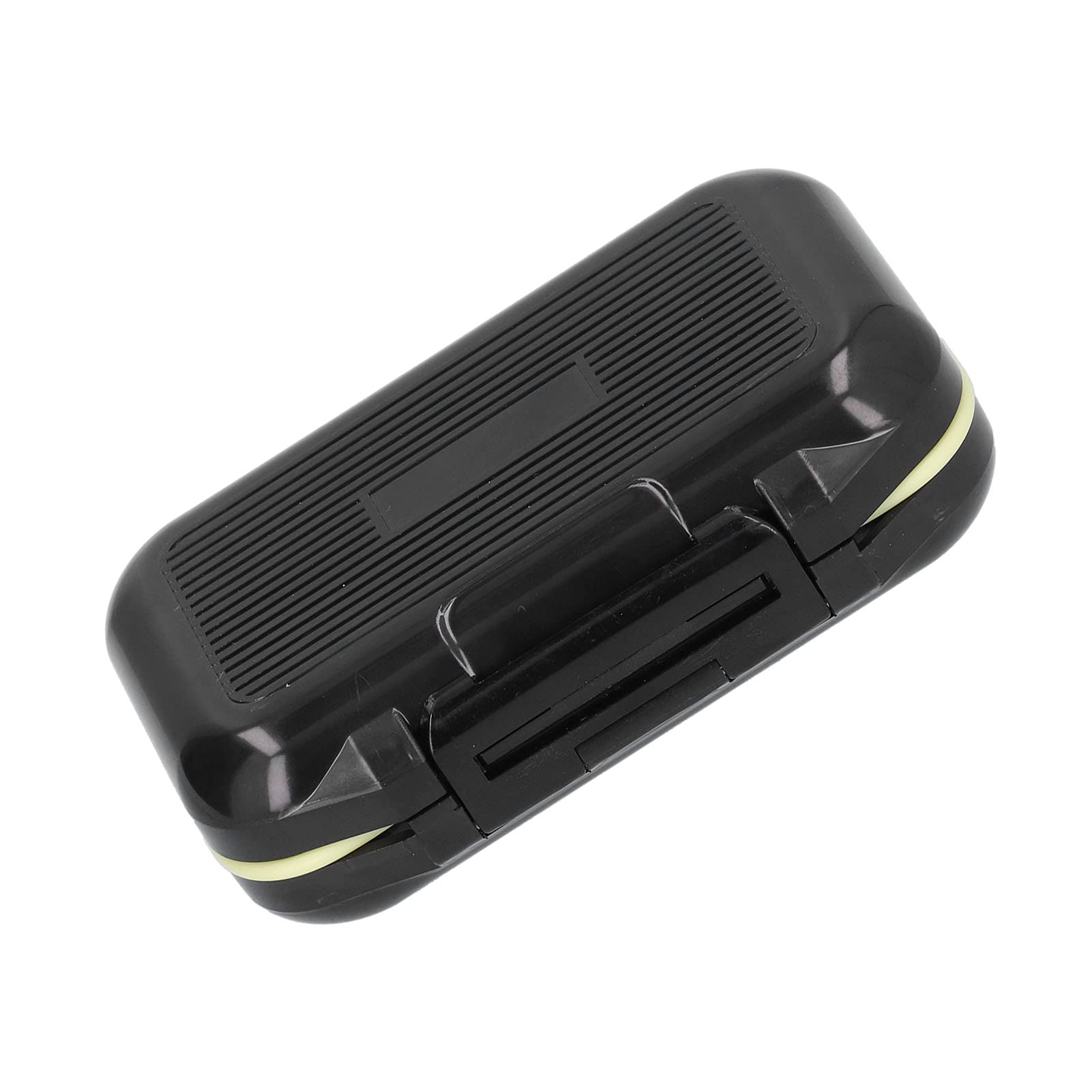 Fishing Gear Accessories Case, Detachable Lure Hook Storage Bo Fishing Tackle Box for Outdoors for Fishing((black))