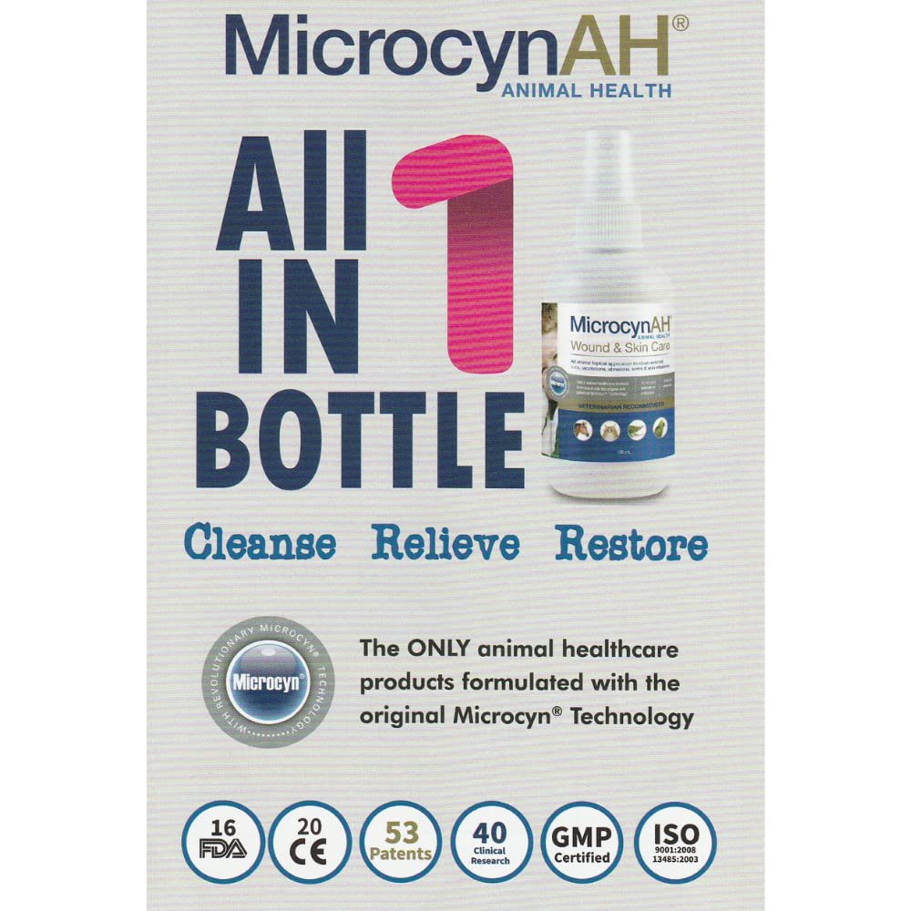 MicrocynAH Wound and Skin Care Sprayable Hydrogel, 8-Ounce