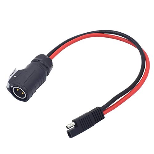 JooFn 10AWG 2 Pin Power Industrial Circular Connector to SAE Cable for Solar Panel Suitcase and Grand Design, Fit for Furrion, Forrest River RV Solar Ports, Grand Design RV's Industry