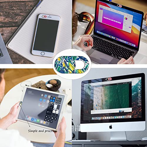 Laptop Camera Cover Slide, Thin Web Camera Cover for Laptop, Desktop, PC, MacBook Pro, MacBook Air, iPad, iMac, Tablet, Protecting Your Privacy Security Camera Slider⦠(Flower)