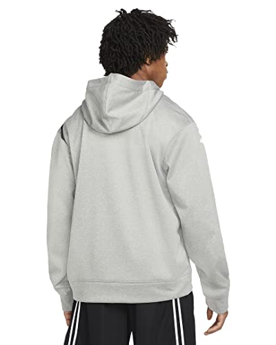 Nike "Therma" Men's Basketball Pullover Hoodie (DM0992-063) Dark Grey Heather/Black, Size: Large