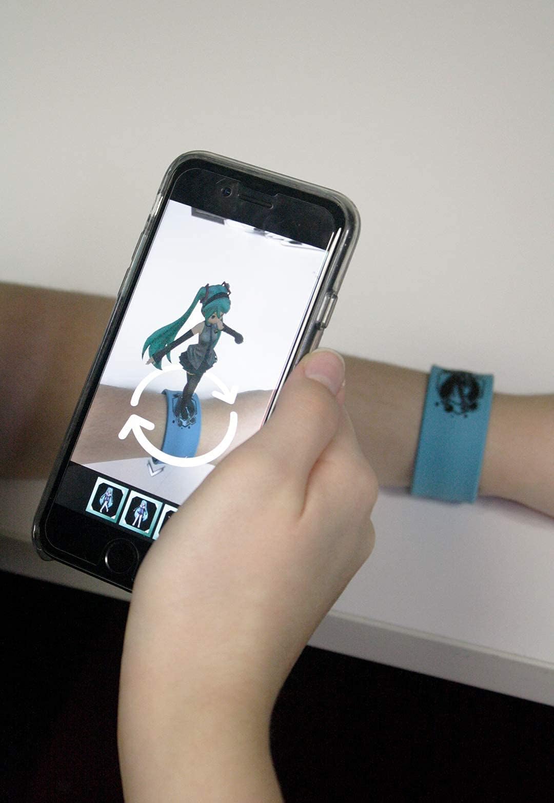 WRIST WORLD Hatsune Miku Wrist Band Set - an Augmented Reality Virtual AR RPG Adventure On Your Phone and Wrist