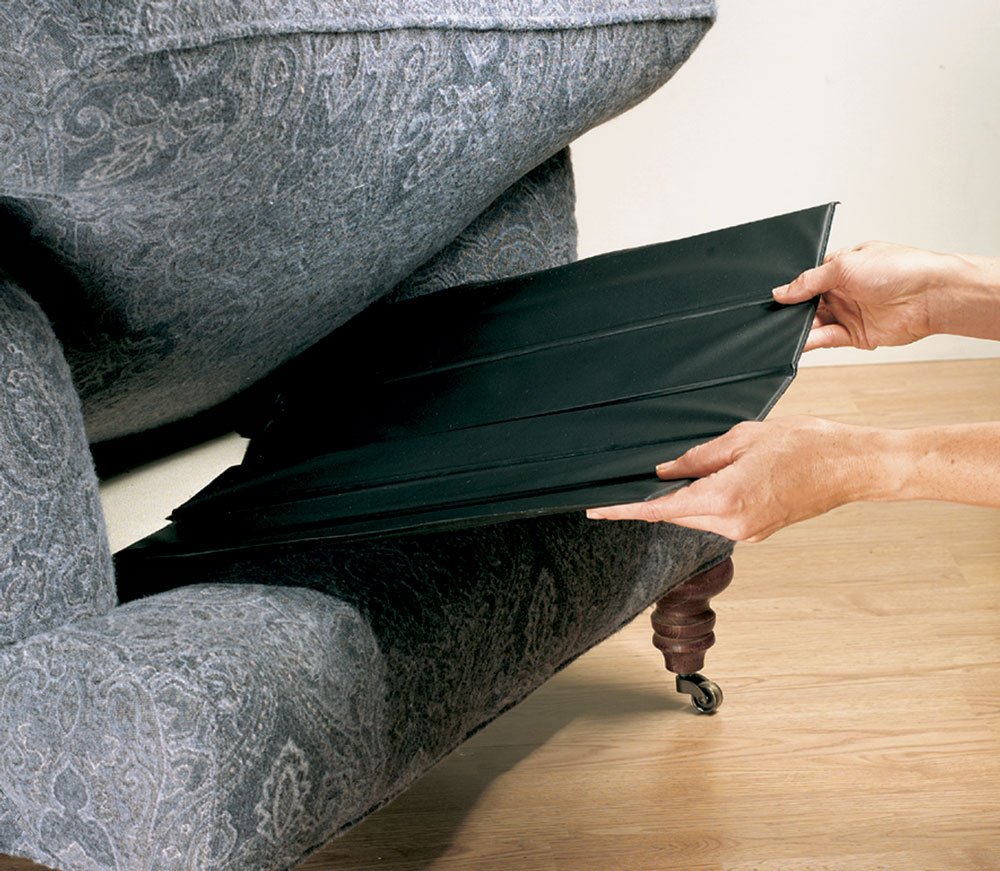 Miles Kimball Vinyl-Covered Furniture Savers, Black