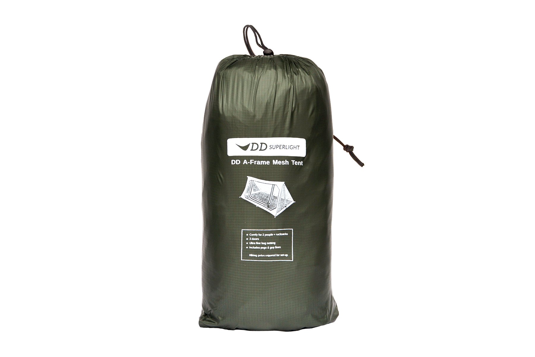 DD Hammocks - DD SuperLight A-Frame Mesh Tent: Ultralight 2 Person Insect Proof Tent, Compact and Portable Mosquito Net for Hiking Camping and Adventure Sports