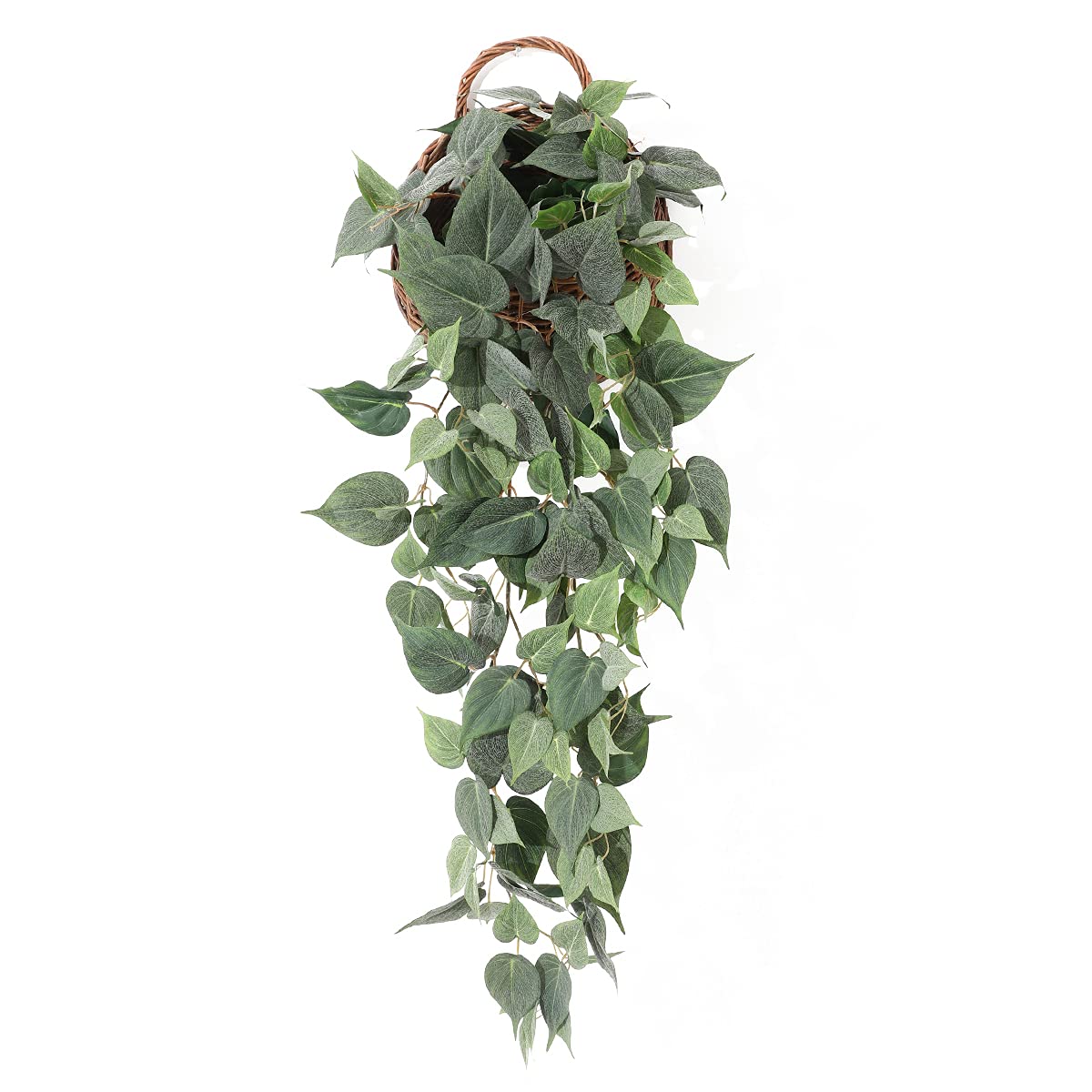 Veryhome Artificial Hanging Plants, 3.2FT Fake Ivy Vine for Wall Indoor Outdoor Decoration, Scindapsus Leaves for Home Room Garden Decor (Scindapsus Leaves)