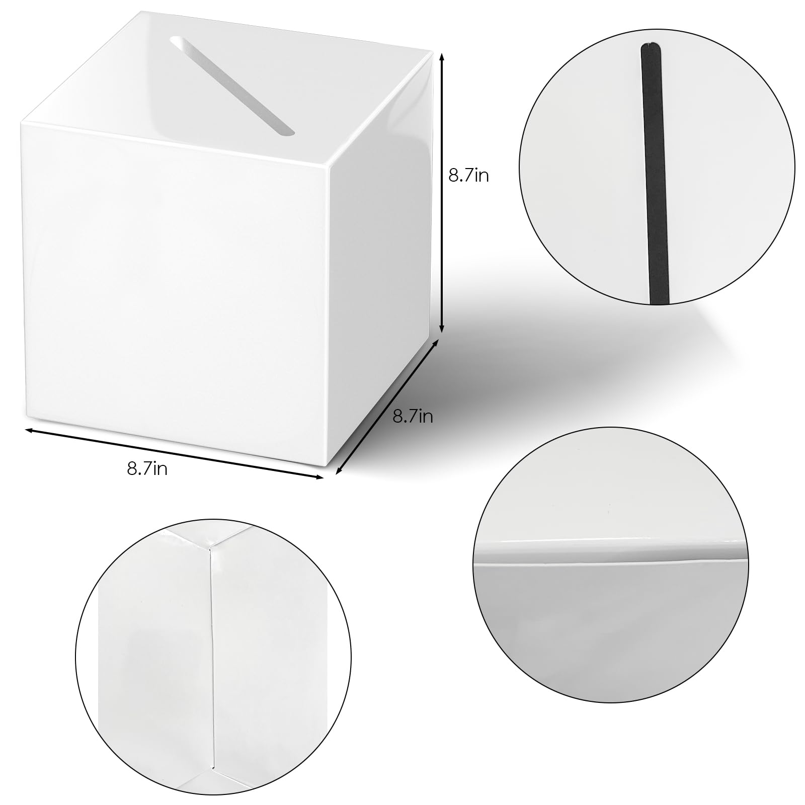 LATTYSY Wedding Advice Cards and Box Set-50pcs Wedding Advice Cards for the Mr and Mrs 1pcs Wedding Memory Box for Bridal Shower Decor, Essential Wedding Decorations for Bride and Groom