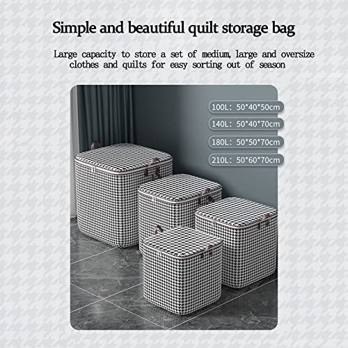 Large Storage Bags with Durable Handles, Clothes Storage Box Bins Foldable Closet Organizer Wardrobe Sorting Containers Thick Fabric for Clothing,Blanket,Comforters,Bed Sheets,Pillows,Toys (#3 S-15*19*19in)