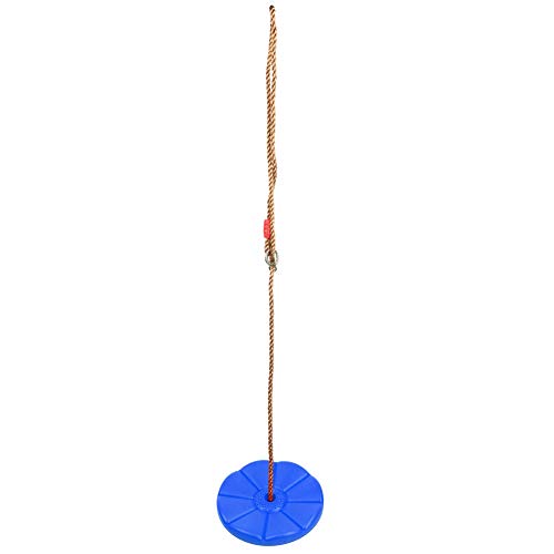 Saucer Tree Swing for Kids Adults,Climbing Rope Tree Swing Indoor Outdoor Disc Hanging Seat Playing Outdoor Play Equipment Children Toys(蓝色)