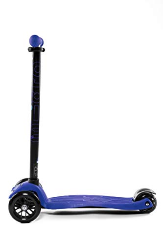 Micro Kickboard - Maxi Original 3-Wheeled, Lean-to-Steer, Swiss-Designed Micro Scooter for Kids, Ages 5-12 (Blue)
