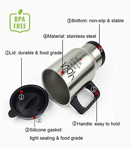 HLLD Great Gift You are My Favorite Person Mugs Love Cup Valentine's Day or Birthday or Christmas or Gifts Wedding - 14 Oz 100% Stainless Steel Material Travel Mugs