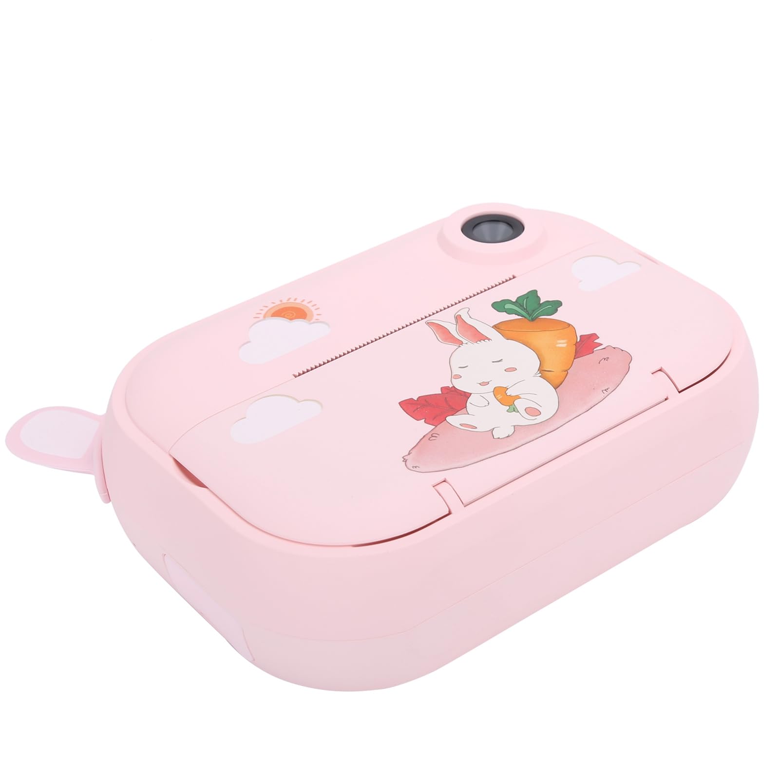 EBTOOLS Kids Digital Camera, Print Kids Camera with Dual Camera Lens, Mini 2.4 Inch HD Cute Camera with Print PaperStickerColor Pens,Gifts for Girls and Boys