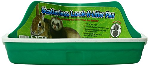 Ware Manufacturing Plastic Scatterless Lock-N-Litter Small Pet Pan (Colors May Vary)
