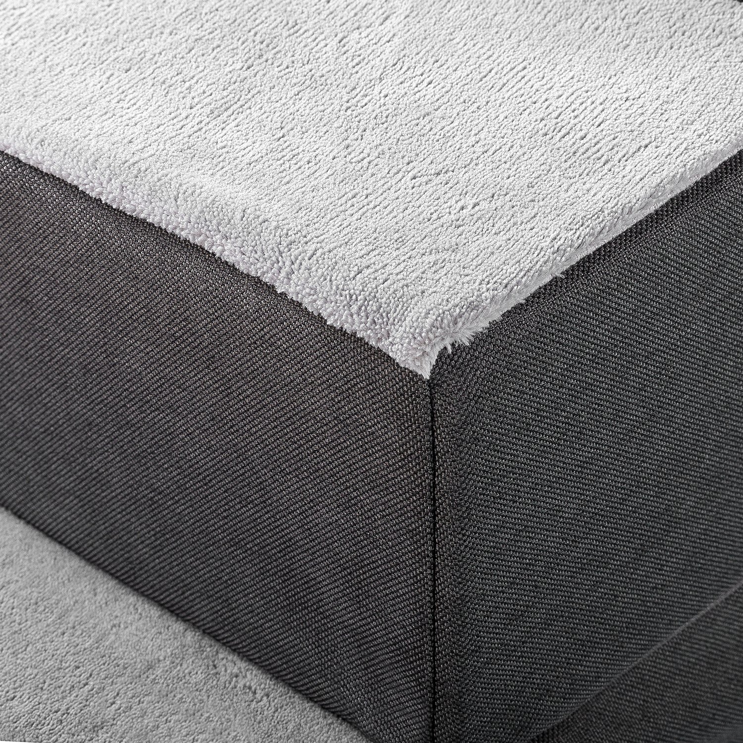 ZINUS Easy Pet Stairs, Pet Ramp, Pet Ladder, Large, Grey