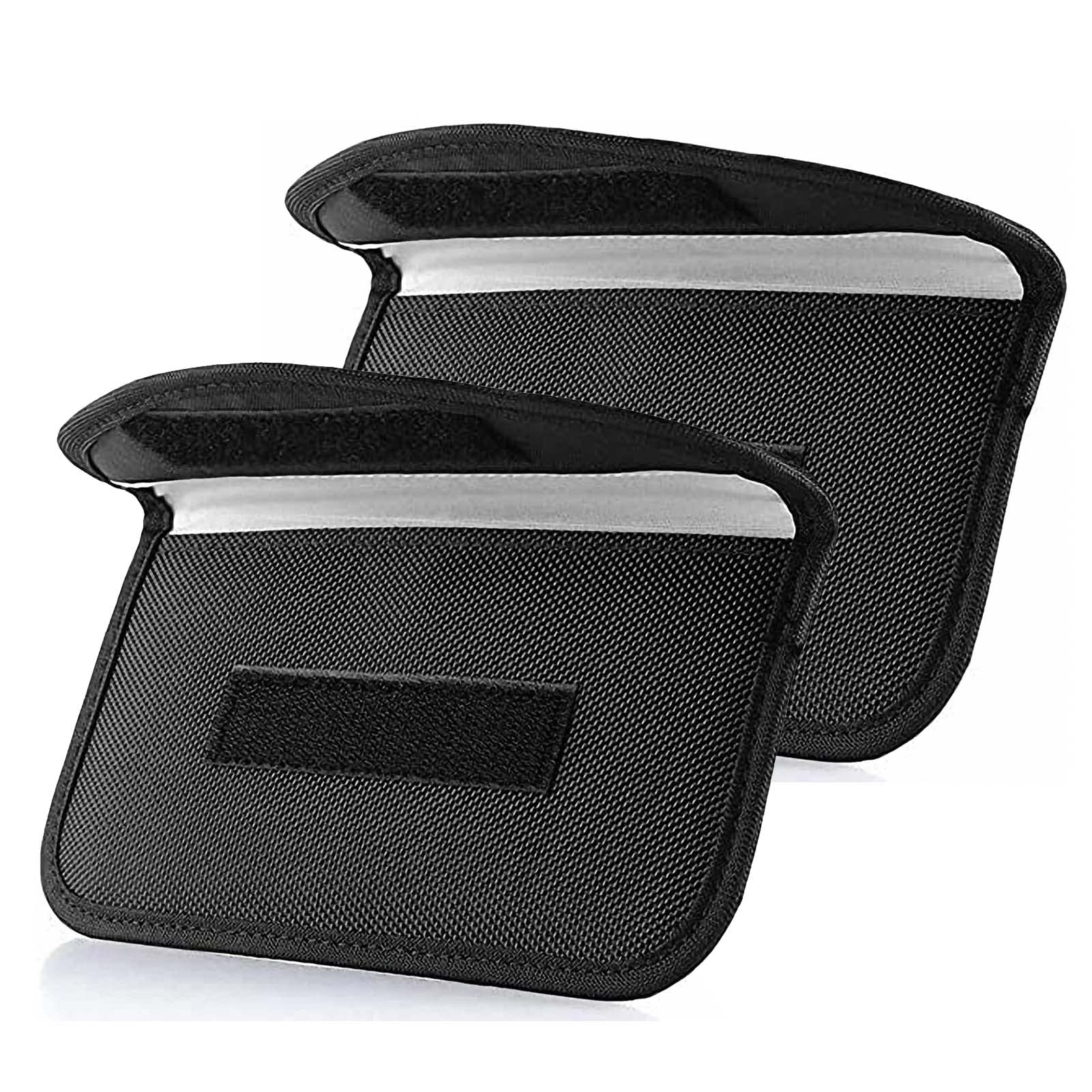 ONEVER 2 Pack Faraday Bags for Car Keys and Cell Phone, Signal Blocking Key Pouch Wallet, Anti-Tracking Anti Theft Car Protection, Signal Jammer WiFi/GSM/LTE/NFC/RFID, GPS Blocker