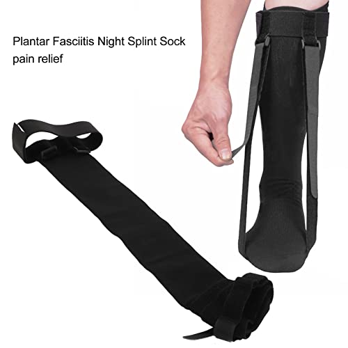 Plantar Fasciitis Night Splint Sock, Adjustable Compression Socks, Elastic Stockings with Dual Strap Design, Night Splint Compression Socks(S)