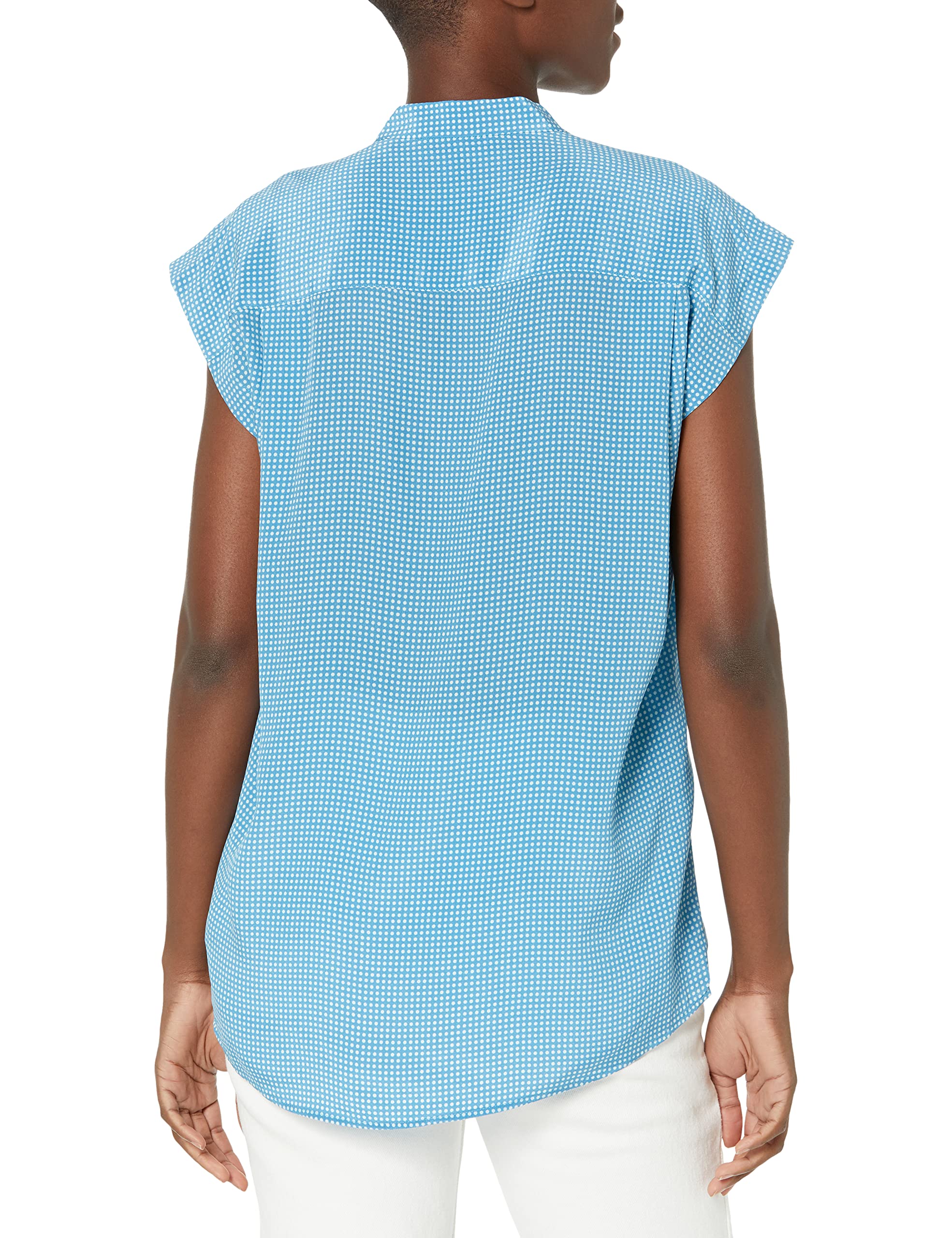 EQUIPMENT Women's COVISA TOP, Mediterranean Blue/Pale Aqua, Large