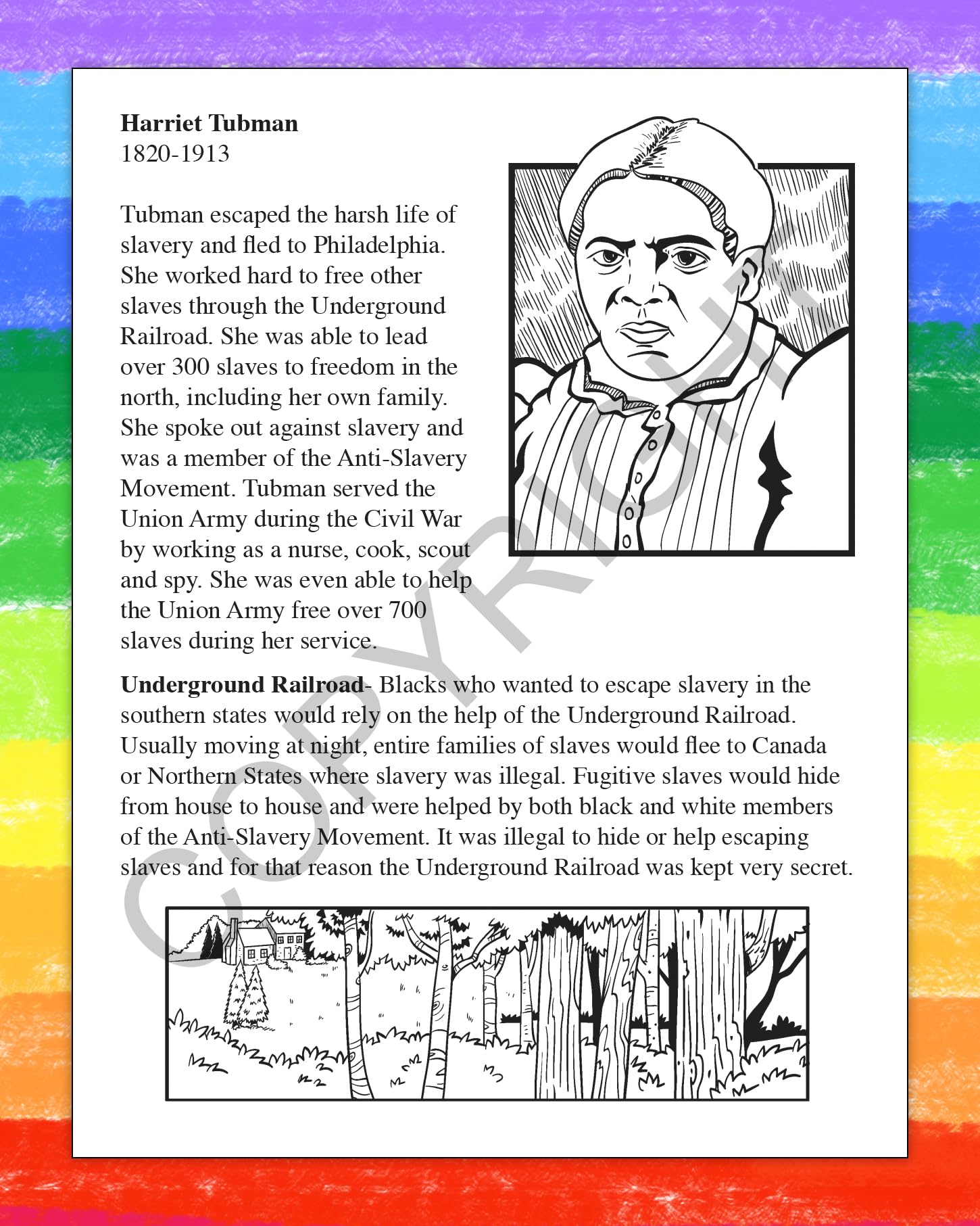 ZOCO - Black History Educational Coloring Books (25 Bulk Pack, Without Crayons) - African American History Month Handout - Games, Puzzles, Activities for Kids