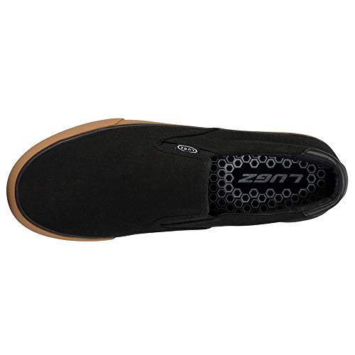 Lugz Mens Clipper Slip On Sneakers Shoes Casual - Black - Size 9.5 M