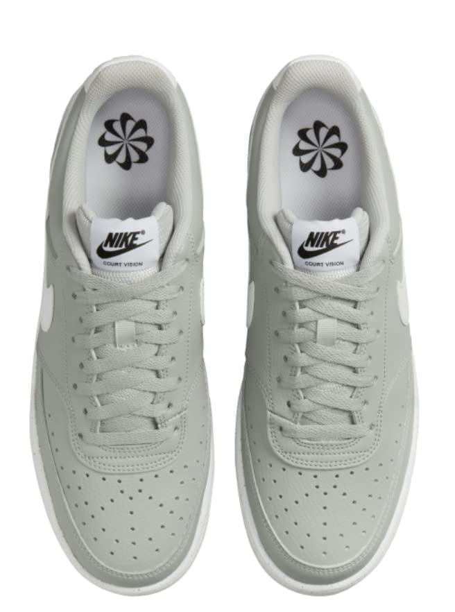 Nike Mens Court Vision Low Basketball Shoes (1) Grey/White, 12