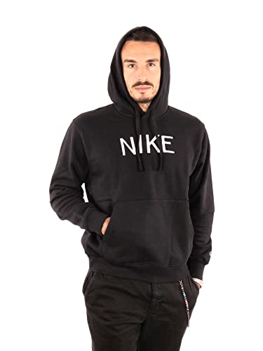 Nike Nsw Pullover Hoodie Mens Size - Medium Black/White