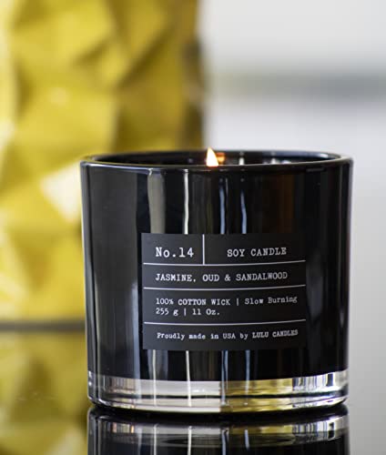 Lulu Candles | Tobacco, Spice & Vanilla | Luxury Scented Soy Jar Candle | Hand Poured in The USA | Highly Scented & Long Lasting- 11 Oz.